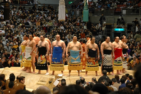 “Dohyoiri”(*ring entering ceremony : sumo word) | Japanese woman ...